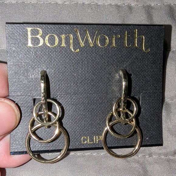 BonWorth | Jewelry | With Bundle New Bonworth Clip On Earrings 4744 ...
